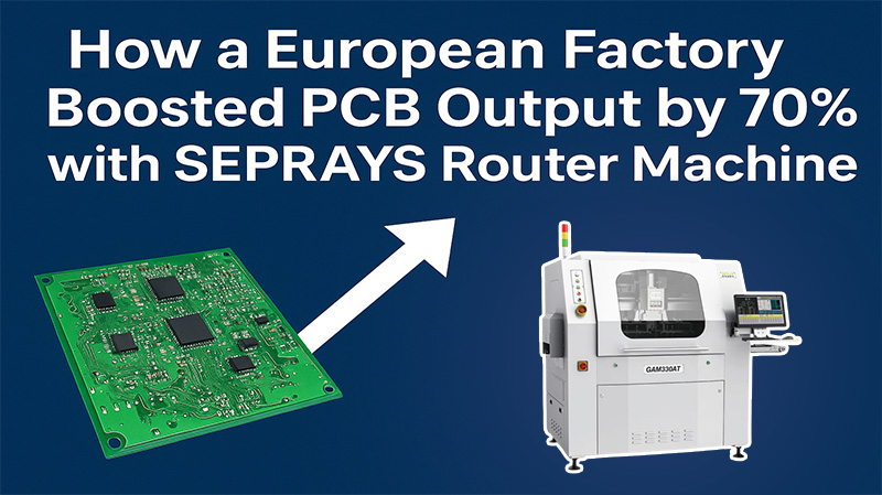 SEPRAYS Router Machine – Boost PCB Output by 70% Fast